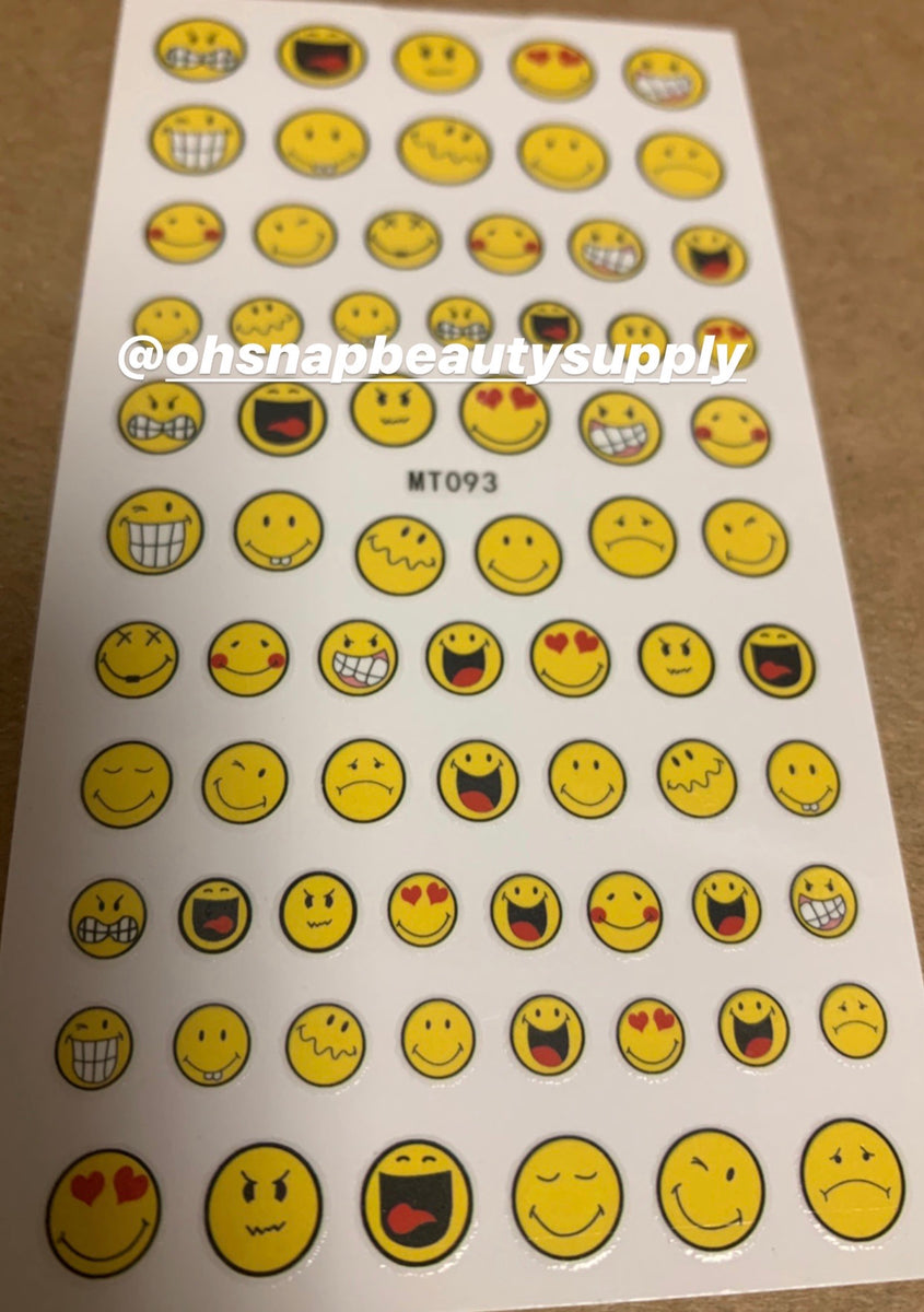 Smiley Face MT093 Sticker – Oh Snap! Beauty Supply