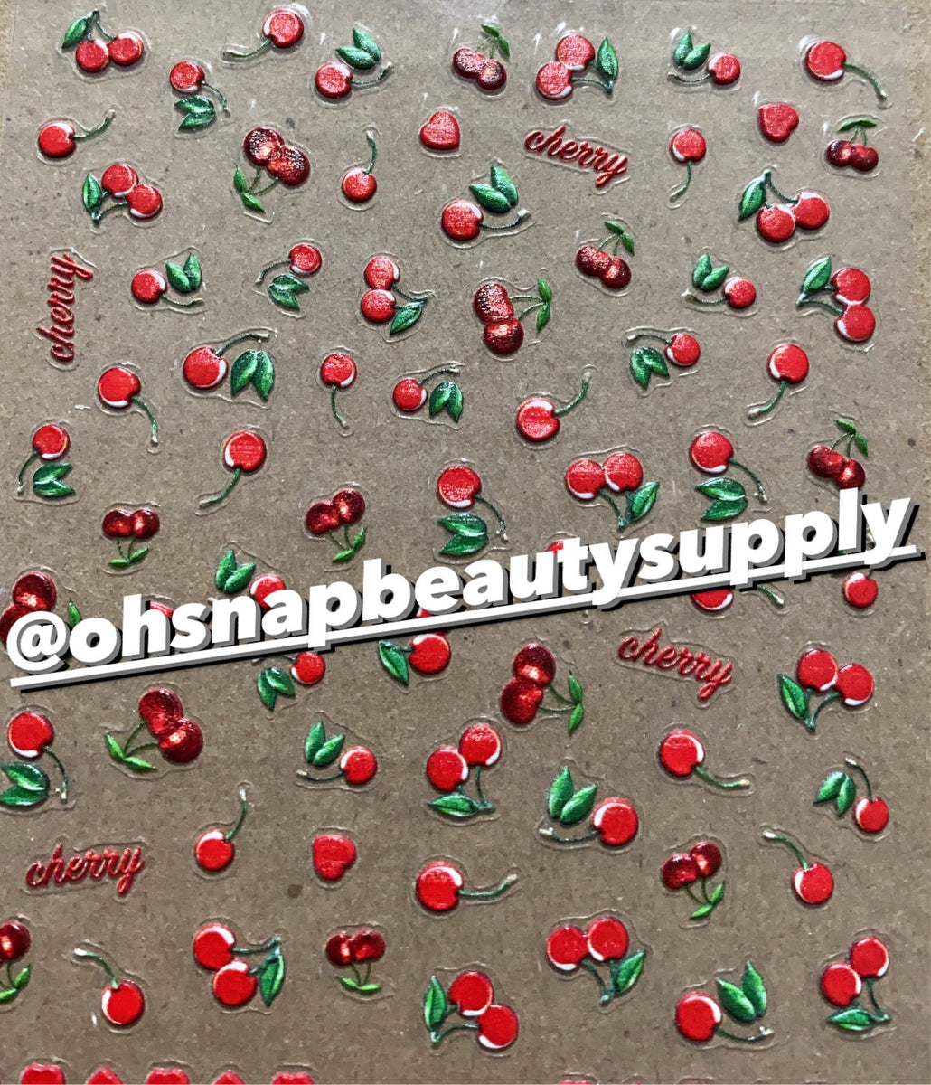 Fruit Cherry 602 🍒 Sticker – Oh Snap! Beauty Supply