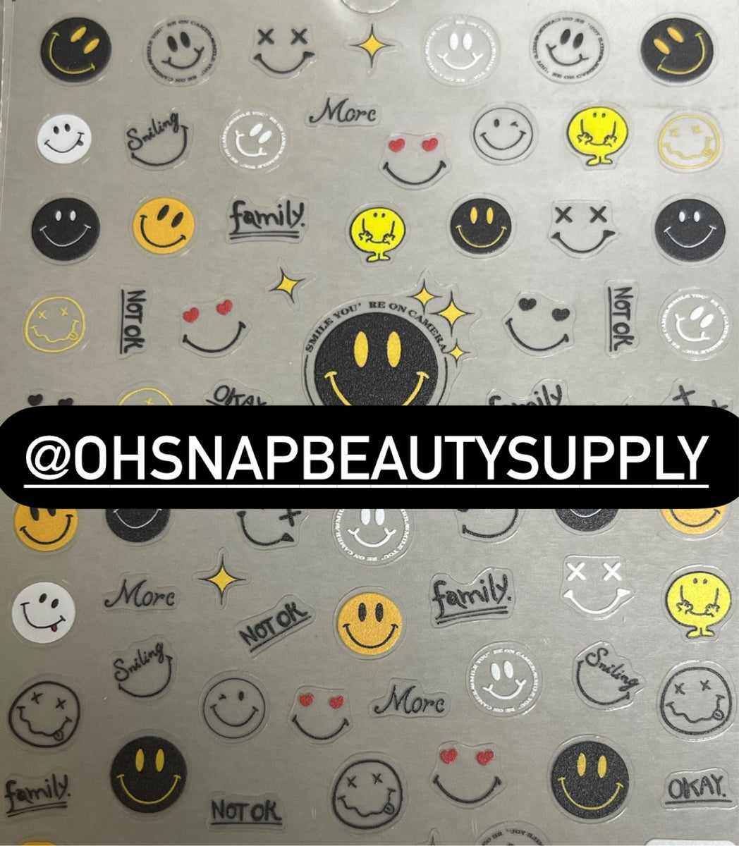 *Smiley Face 360 Sticker – Oh Snap! Beauty Supply