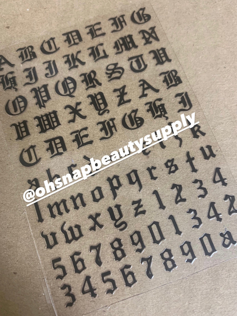 Black Old English 359 Sticker – Oh Snap! Beauty Supply