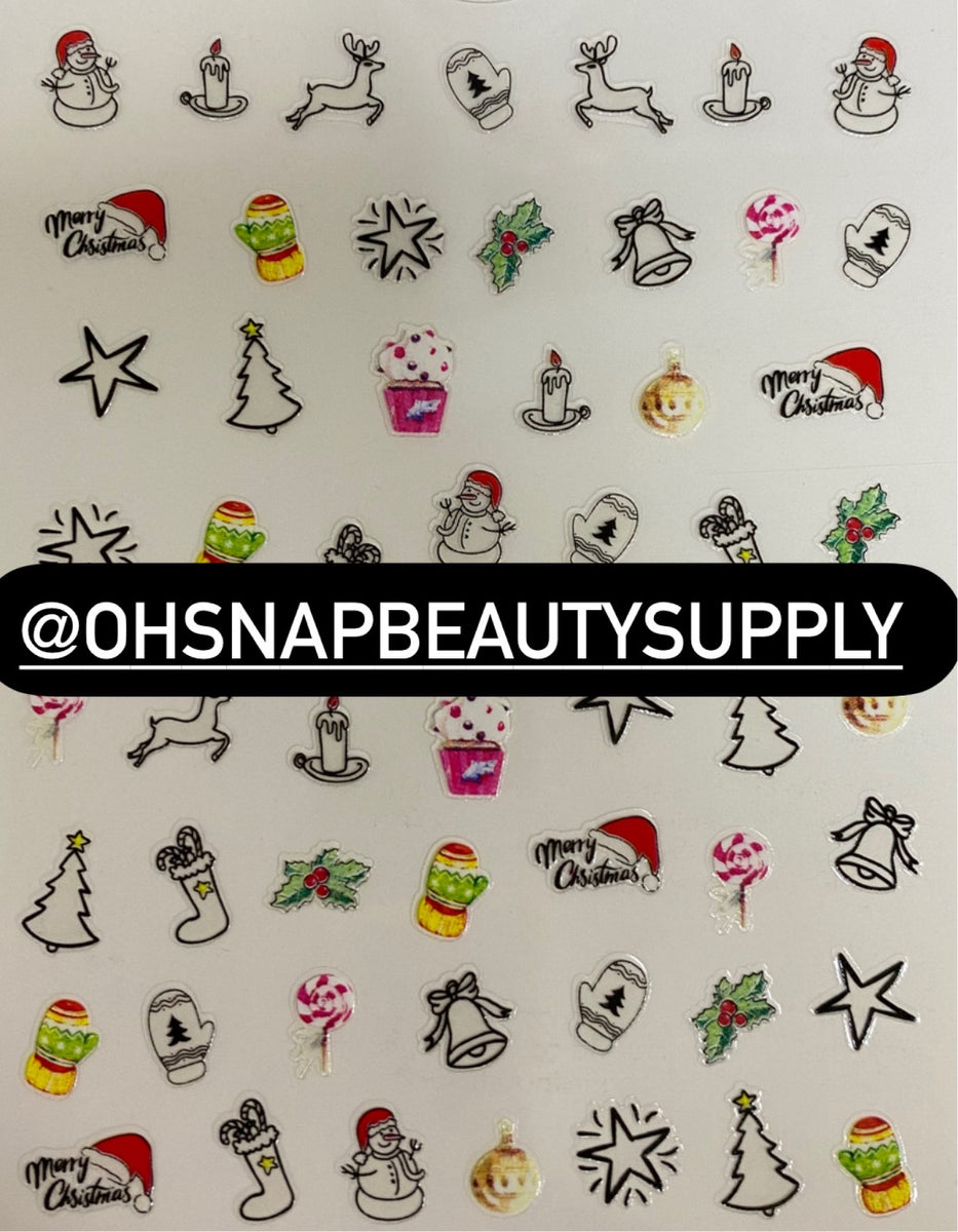 * Christmas DH 244 Sticker – Oh Snap! Beauty Supply