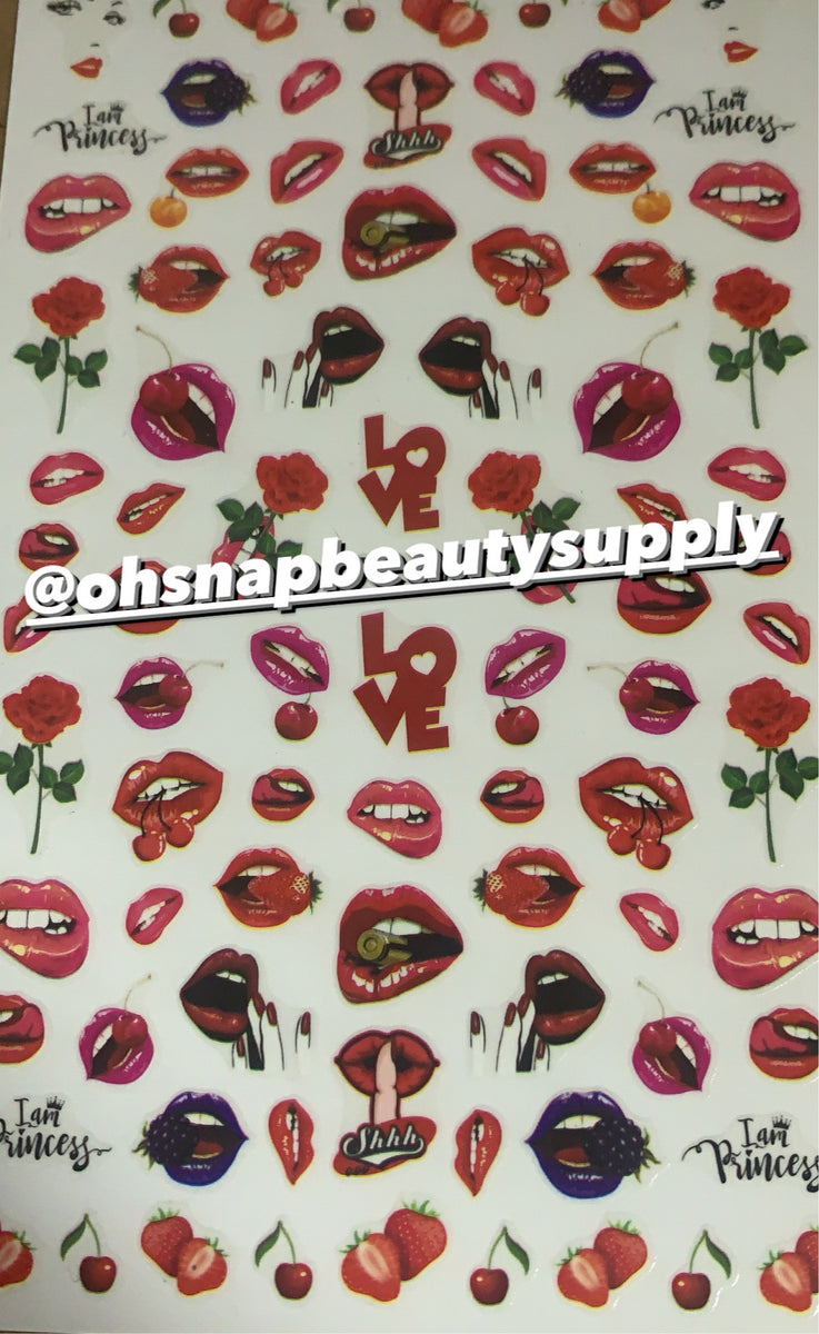 Lips 👄 F768 Sticker – Oh Snap! Beauty Supply