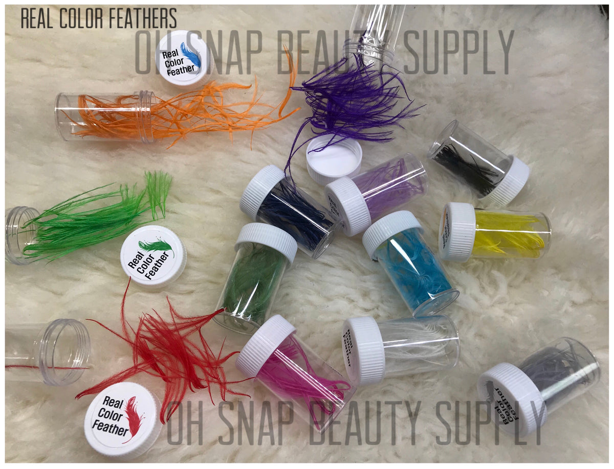 COLOR FEATHERS (13 colors) – Oh Snap! Beauty Supply